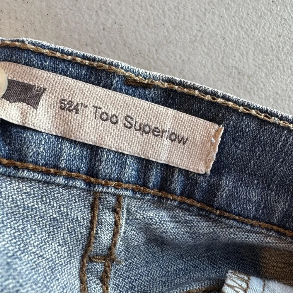 Levi's | Jeans | Levis 524 Too Superlow Jeans Juniors 9m Blue Medium ...